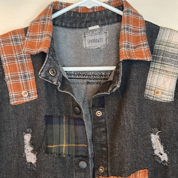 Hand Crafted | Jackets & Coats | Upcycled Fringe Back Patched ...